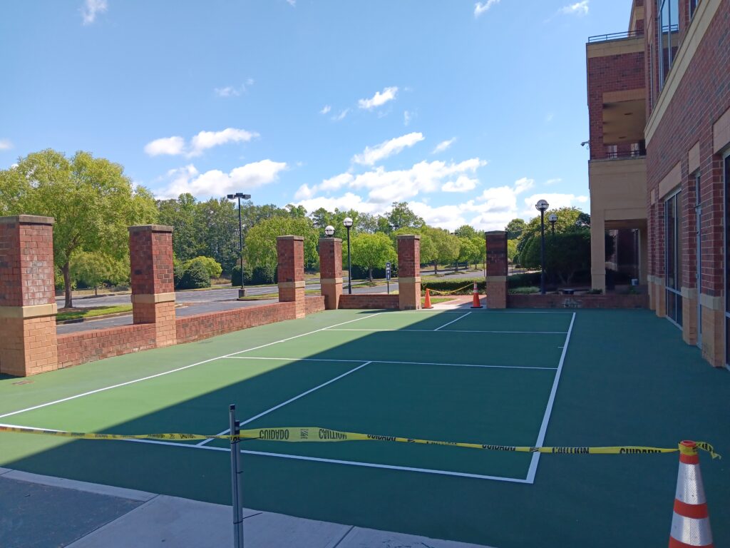 Pickleball Court Installation | Pickleball Courts, Epoxy Floors ...